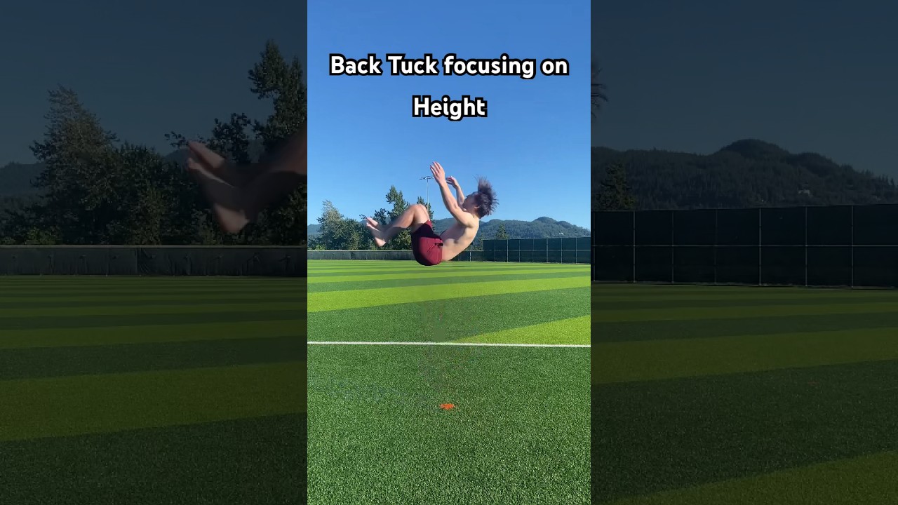BACK TUCK HEIGHT VS ROTATION #backflip #backtuck #gymnast #fitness