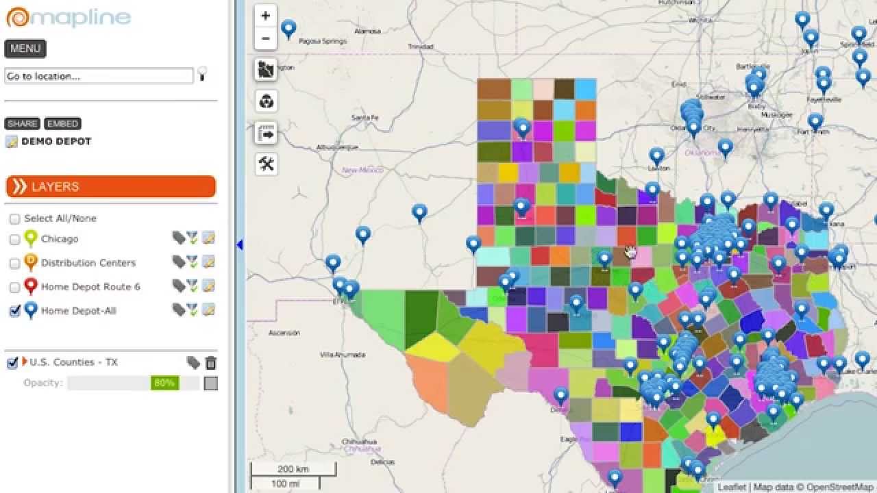 Mapping Territories with Mapline