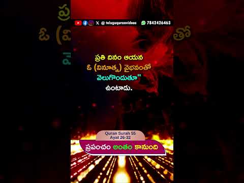 తెలుగు ఖురాన్ |సూరా 42 : 30 - 31 I ఆపదలొచ్చిపడటానికి కారణం ఏమిటి #Quran #TeluguQuran #Telugu #adam