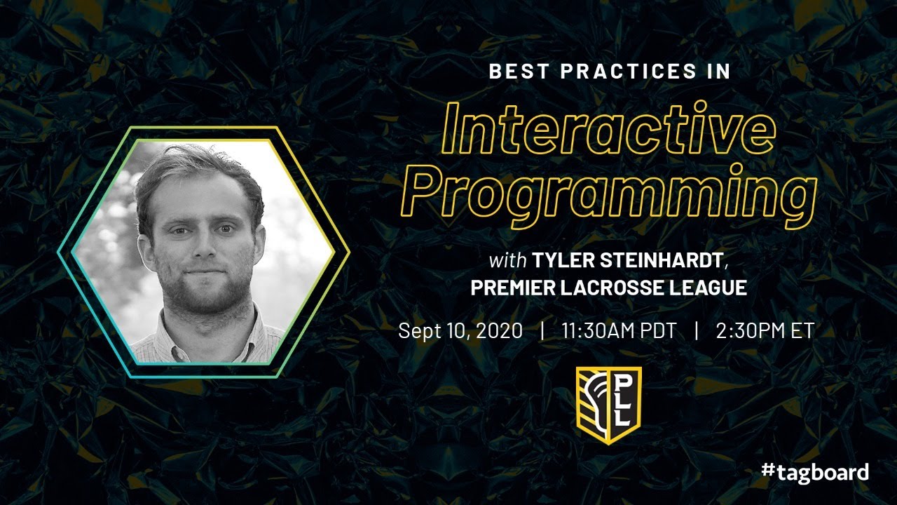 Tagboard Webinar: Best Practices in Interactive Programming