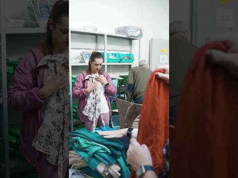 Sorting out Clothes Donations for the Homeless - February 2025