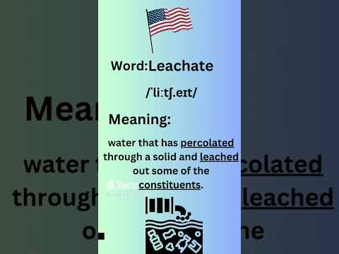 How to Pronounce Leachate in American Accent #learning #learnenglish