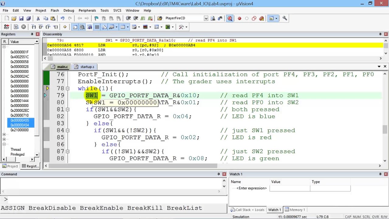 L4B Debugging in simulation