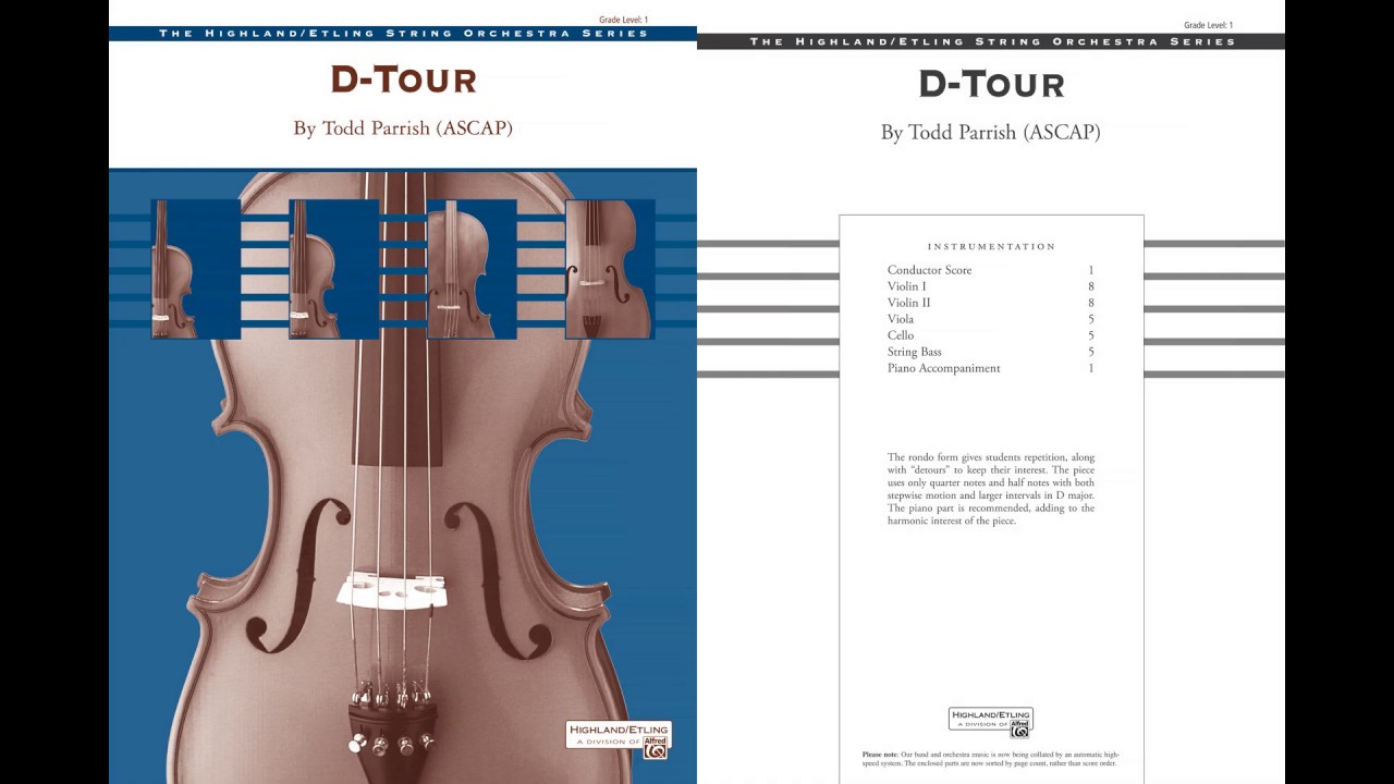 D-Tour, by Todd Parrish – Score & Sound