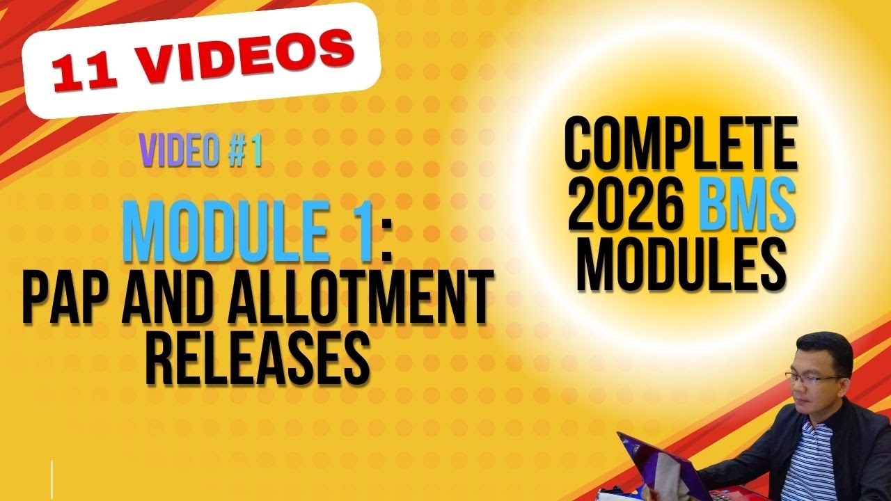 Video #1 - Module 1: PAP and Allotment Releases