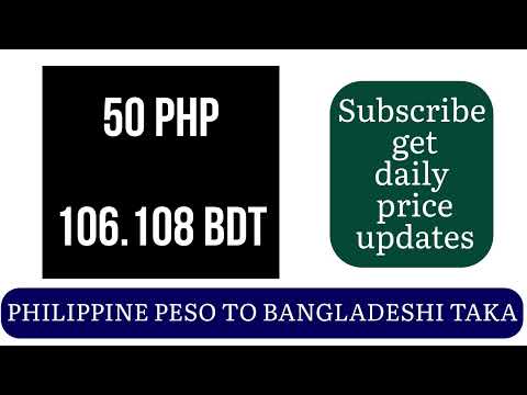 Philippine Peso to Bangladeshi Taka Foreign Currency Exchange Rates Today 17 March 2025 PHP to BDT