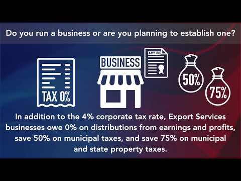 Save on Corporate Tax in Puerto Rico with the Act 60 Export Services Tax Incentive