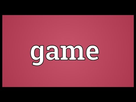 Game Meaning