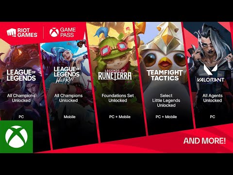 Riot Games available with Xbox Game Pass - Xbox & Bethesda Games Showcase 2022