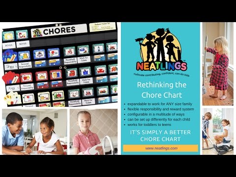 Chore Charts for Kids | NEATLINGS Chore Card System Overview