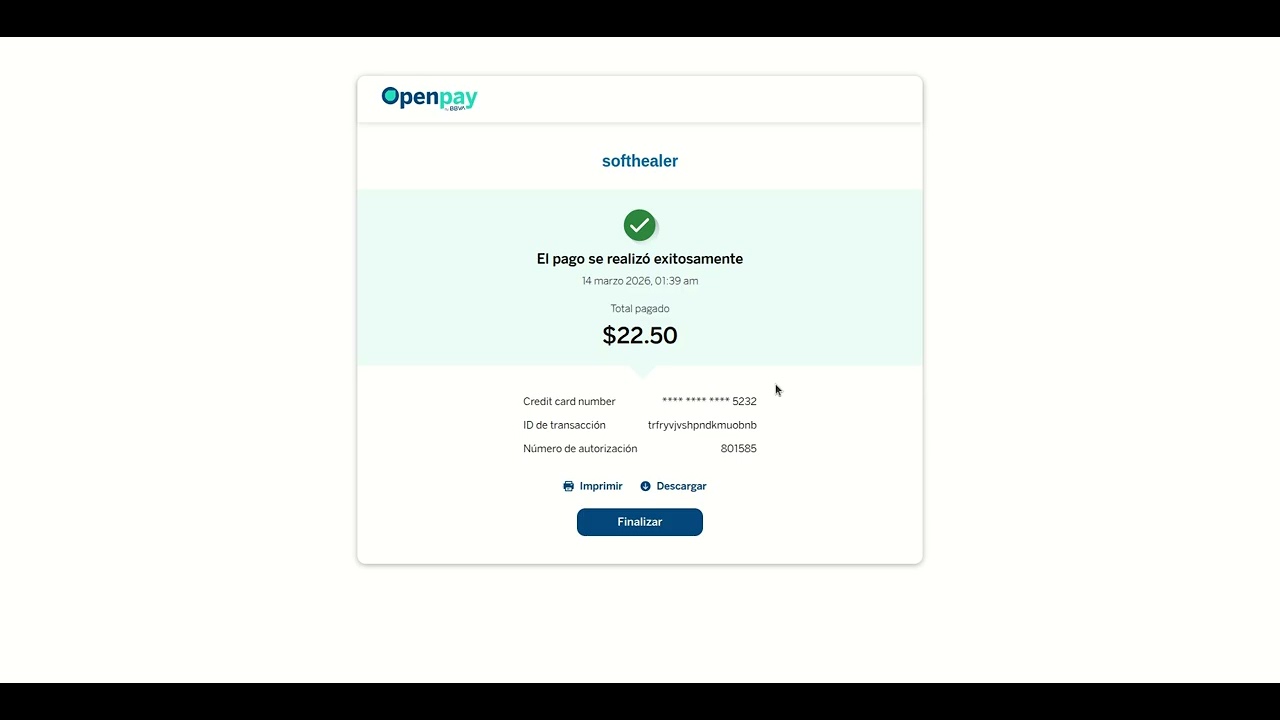Openpay Payment Integration - Custom Payment Status Message / Notification Odoo