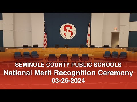 SCPS National Merit Scholarship and Recognition Ceremony - March 26, 2024