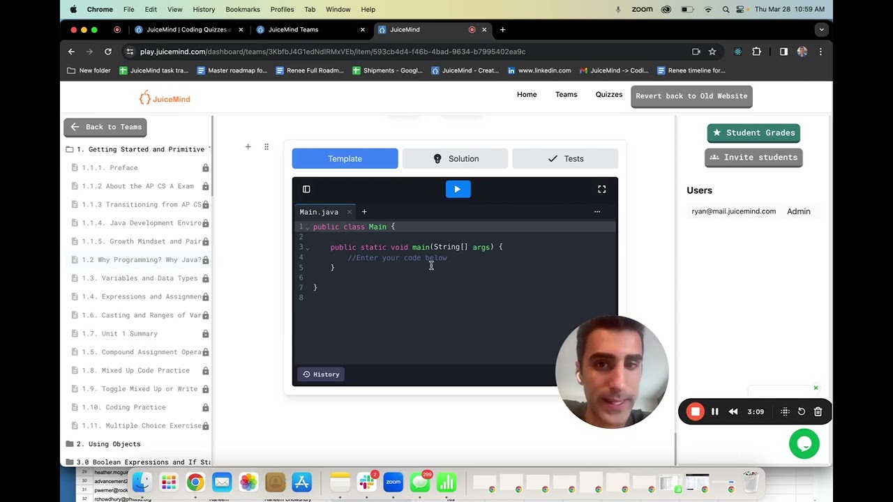 JuiceMind CSAwesome and course release feature!