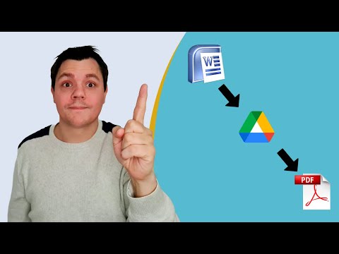 Comment convertir un document word en pdf sans word ?