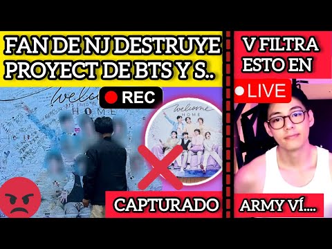 URGENTE🔴FAN DE NJ DESTRUYE A BTS BANNER Y PASA ESTO😡TAE REVELA ALGO?😨noticiasdebts