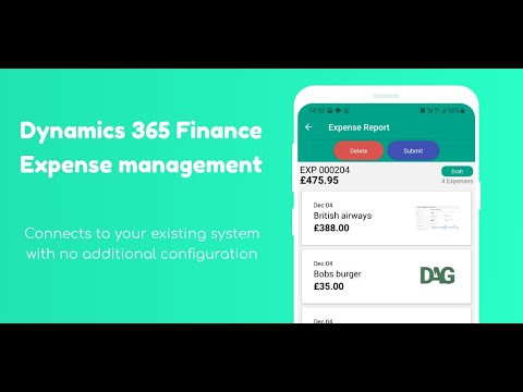 Mobile Expense App - Dynamics 365 Finance - Android / IOS