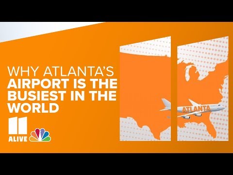 Why is Atlanta's airport is the busiest airport in the world?