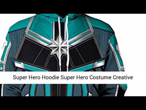 Super Hero Hoodie Super Hero Costume Creative Pullover Sweater Halloween Costume