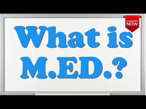 What is the full form of M.ED.?