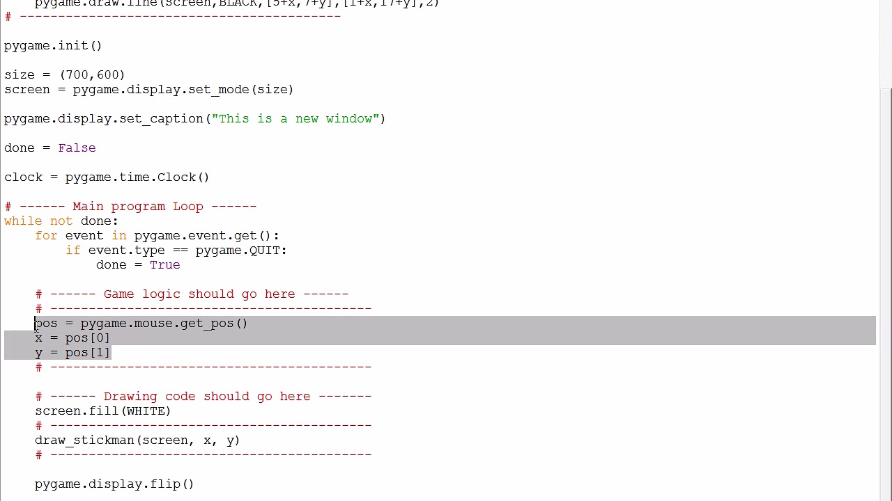 Pygame 08 - Mouse Controller