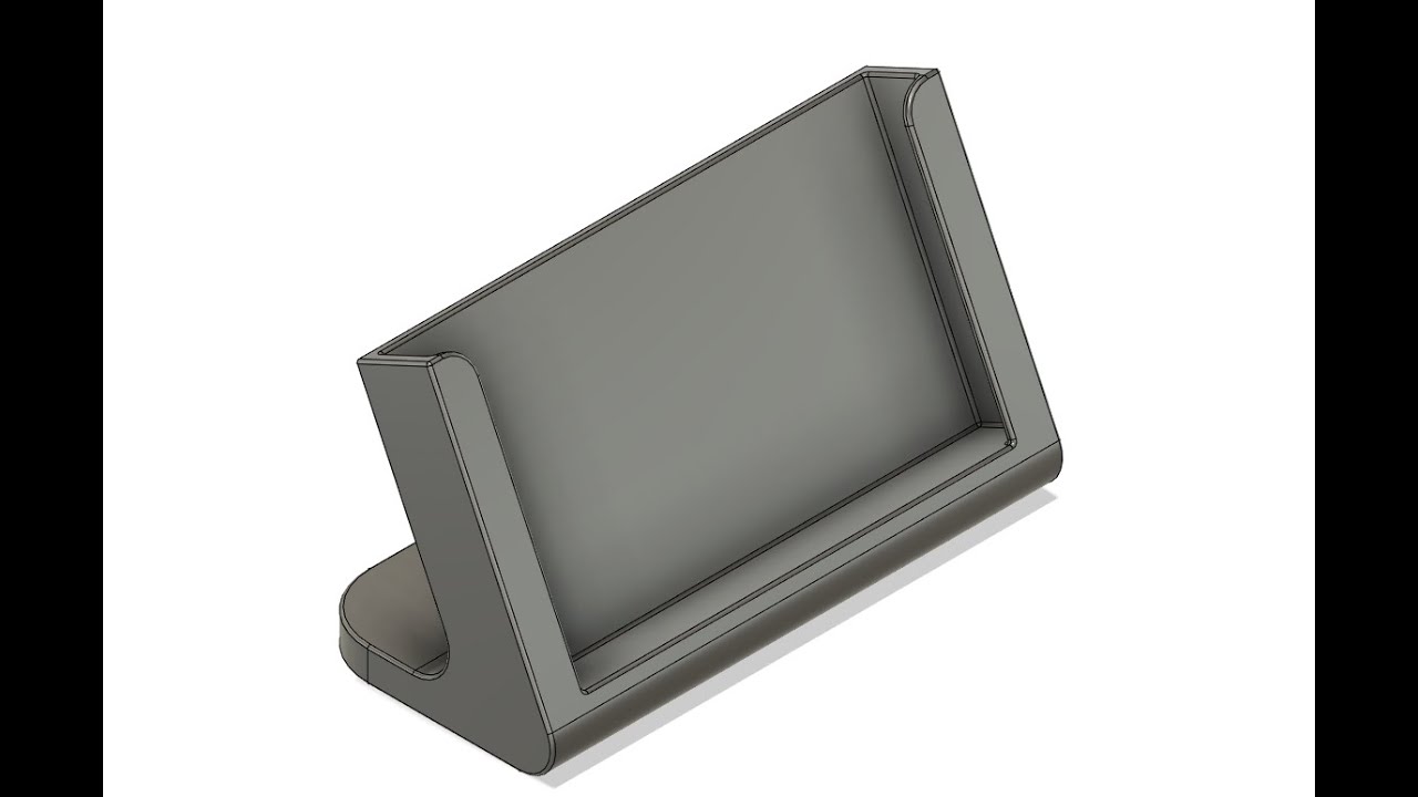 How to 3D Model a Business Card Holder for Beginners