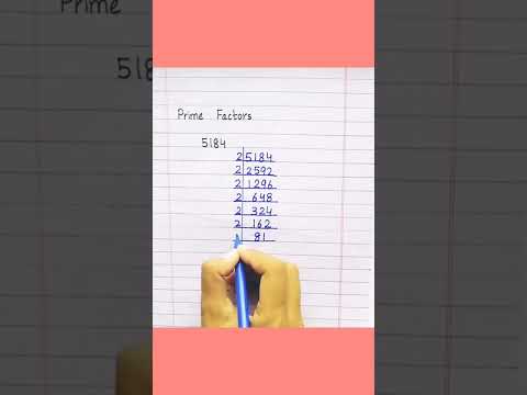 Prime Factors of 5184 #shorts