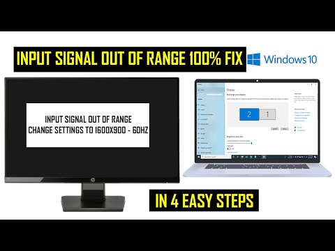 input signal out of range change settings to 1600x900 60hz