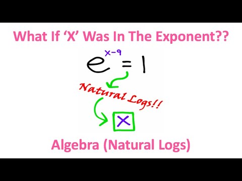 Solving For X, with Natural Logs!! (Algebra)