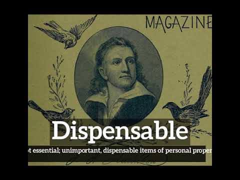 What is Dispensable? | How Does Dispensable Look? | How to Say Dispensable in English?