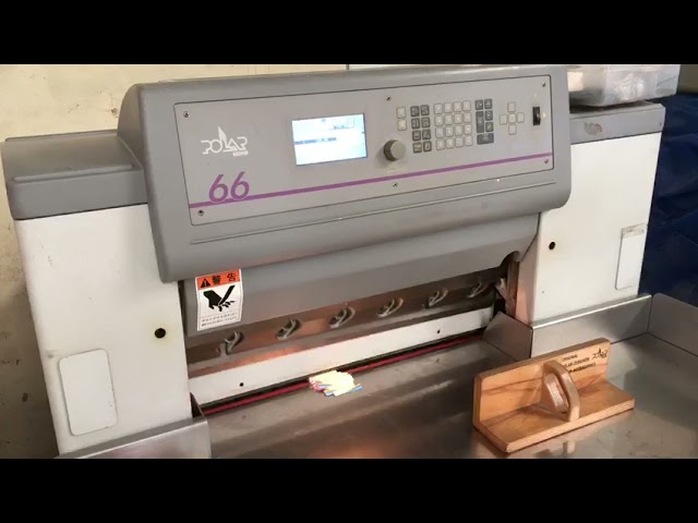 Programmable Paper Guillotine Machine - Polar 66 E Programmble Paper ...