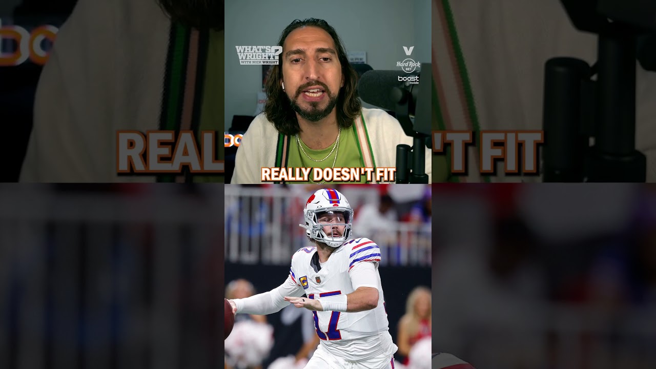Nick Wright says Josh Allen over Patrick Mahomes takes need to stop #nfl #bills #chiefs