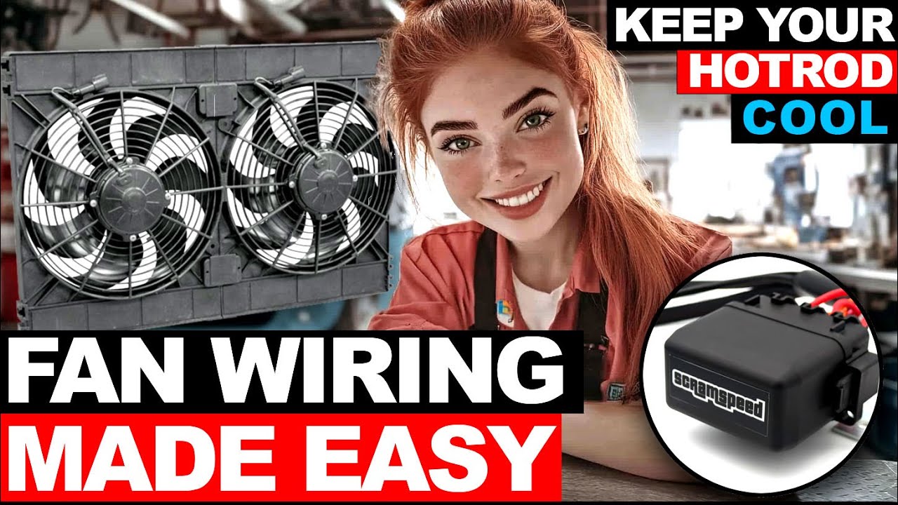 Electric fan wiring kit! One hour installation! Looks great, works great.
