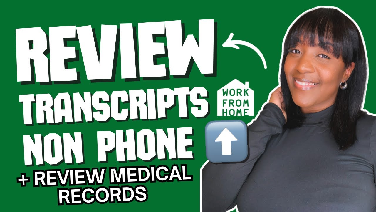 🏆 Review Transcripts - NON PHONE + More Work From Home Jobs 2026