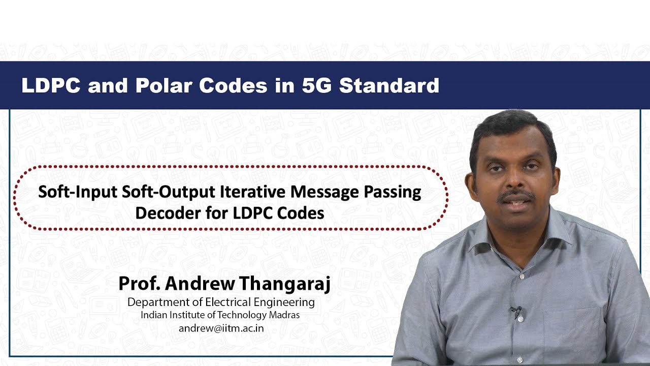 Soft-Input Soft-Output Iterative Message Passing Decoder for LDPC Codes