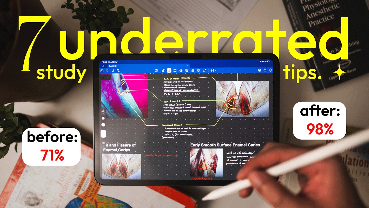 underrated study tips I would've k*lled to know (that top 1% students do)