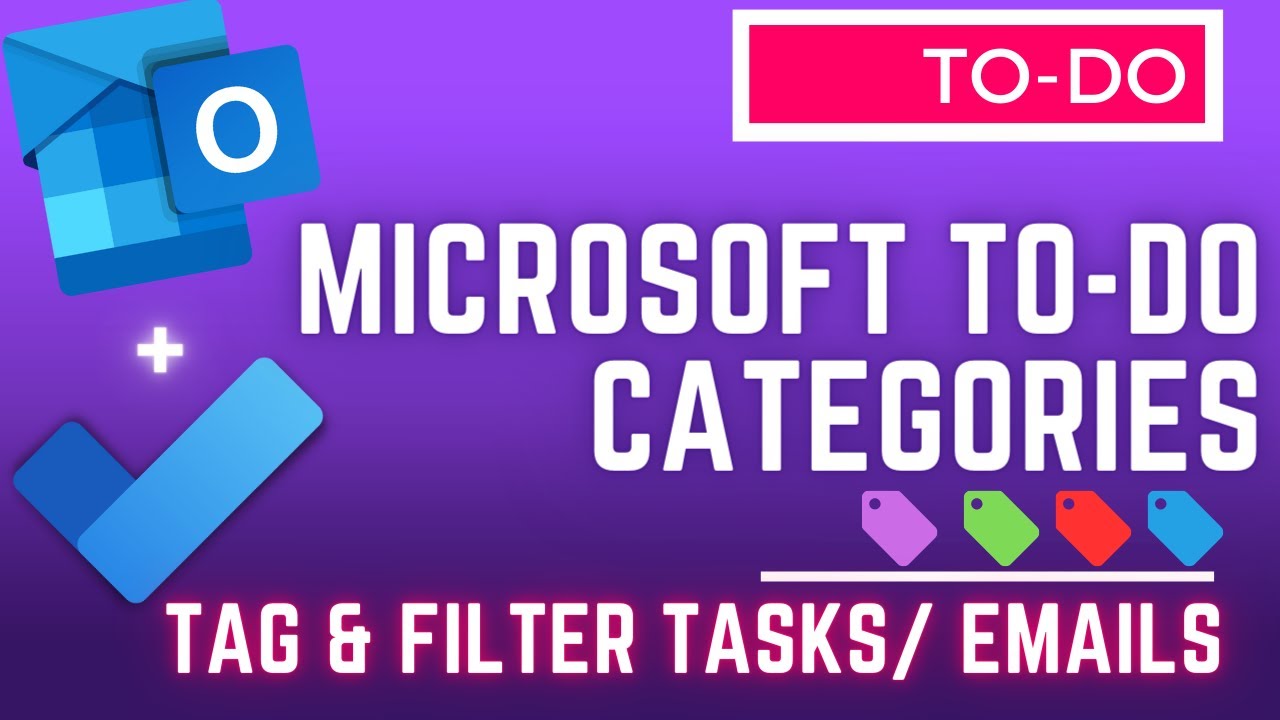 Microsoft To Do - Using Categories