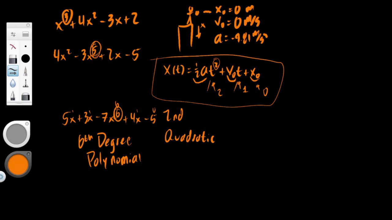 Applied Math Example - Degree of Polynomial