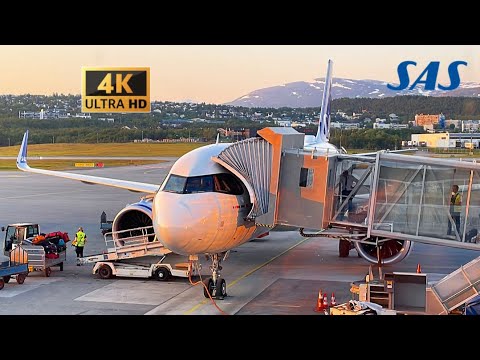 SAS A320neo FULL Flight experience from Oslo (OSL) to Tromso (TOS)