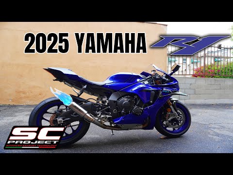 SC Project CR-T Exhaust Install & Sound Test | 2025 Yamaha R1