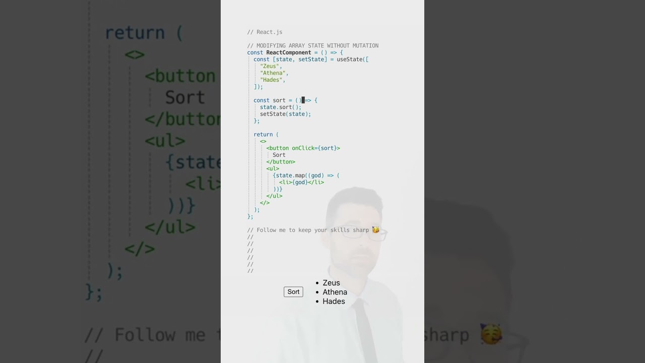 Modify React.js array state without mutation