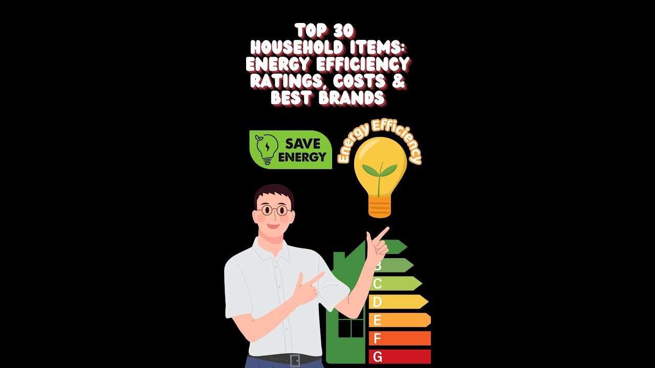 Top 30 Household Items: Energy Efficiency Ratings, Costs & Best Brands #energyefficiency #electric
