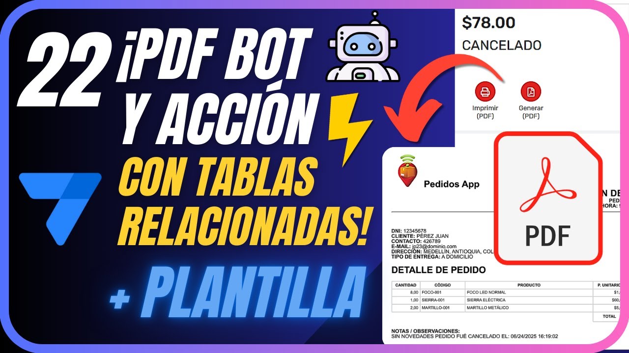 📄Professional PDF AppSheet with Related Tables😃+ Easy PDF Path | Action and Automation