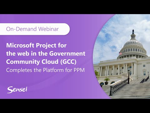 Microsoft Project for the web in the Government Community Cloud (GCC)