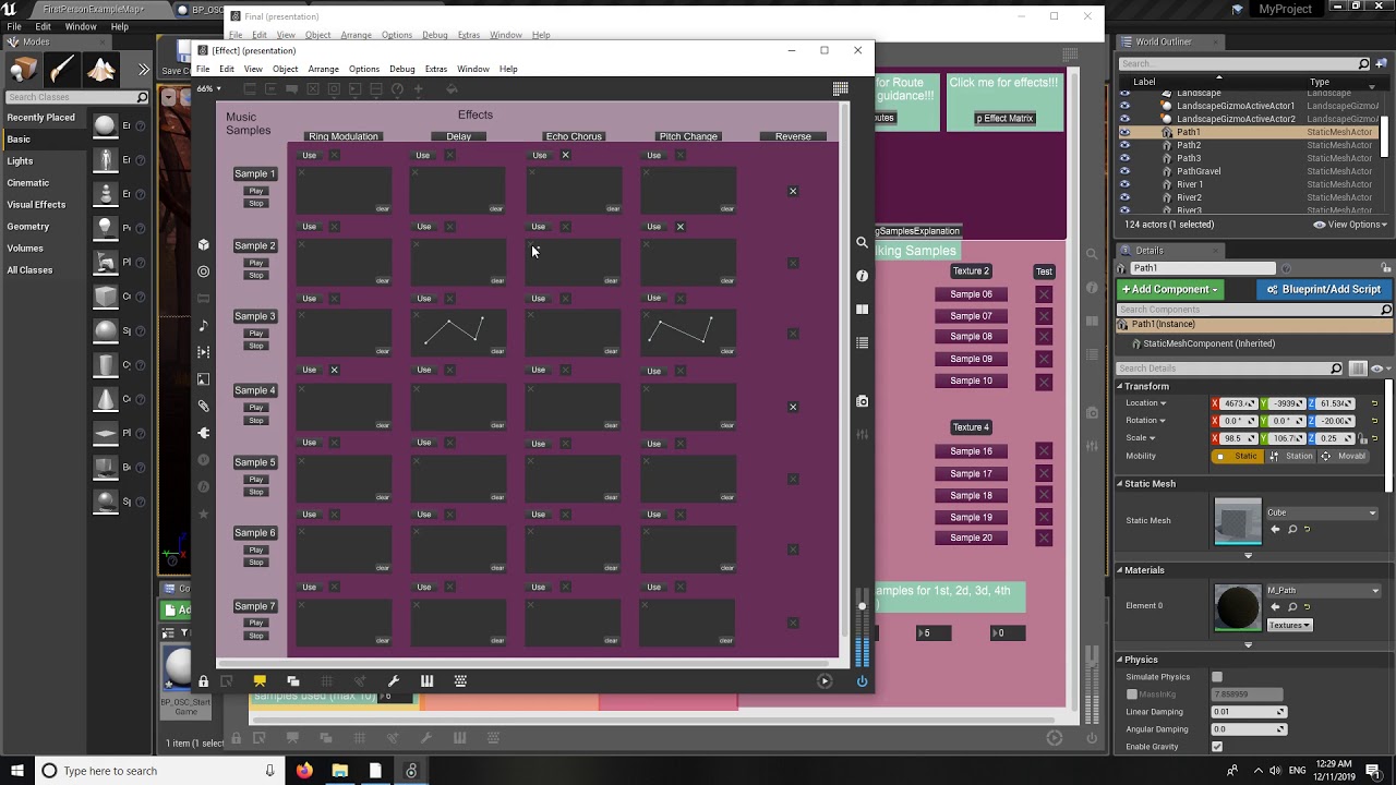 Max msp Final Project UE4
