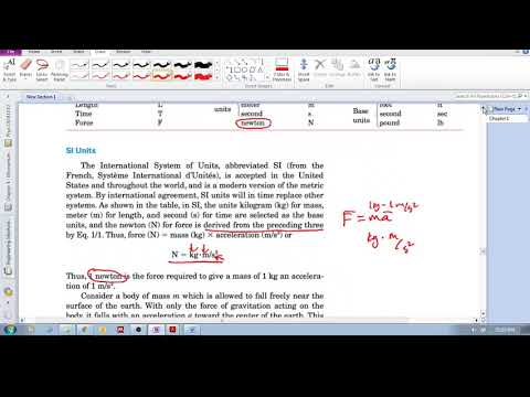 Chap 1.5 - Units (a): SI units and US Customary units