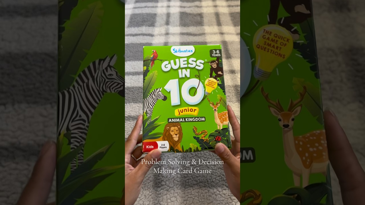 Guess In 10 Animal Kingdom #skillmatics #playbasedlearning #familygamenight #preschool #kindergarten