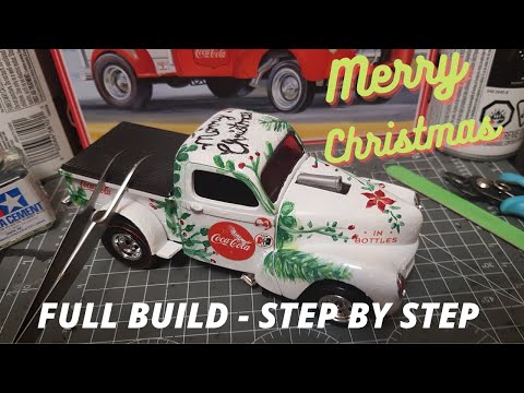 Building the '40 Willy's Pickup Truck: 1/25 Scale Model Kit from AMT. Special Christmas Build