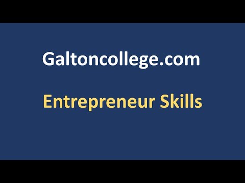Entrepreneur Skills