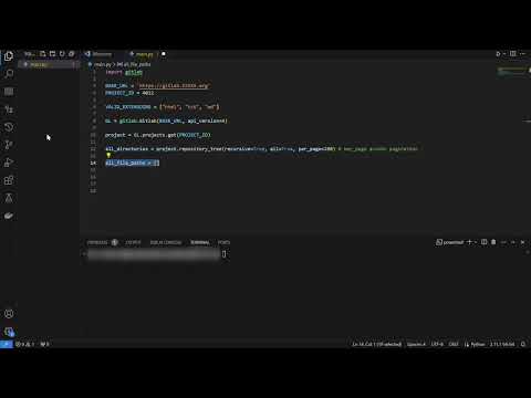How to Get Repo Filepaths from GitLab Project ID Python