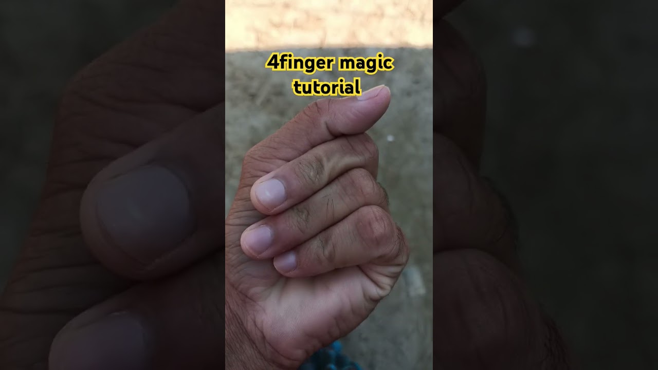 4 fingers magic tutorial 🪄🪄 #shorts #tutorial #magic #borhanuddin